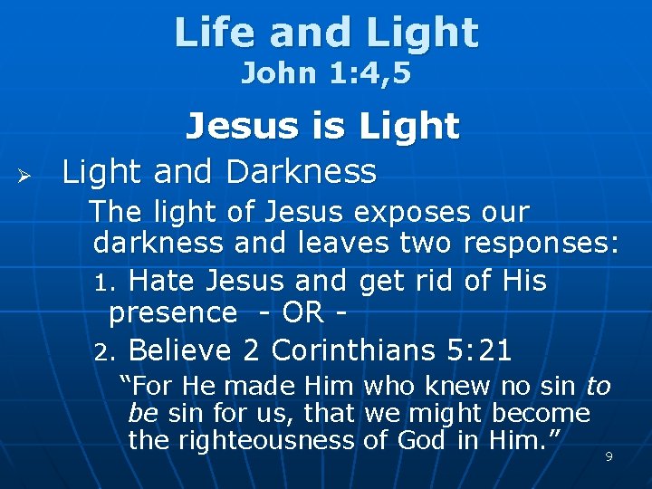 Life and Light John 1 4 5 Jesus