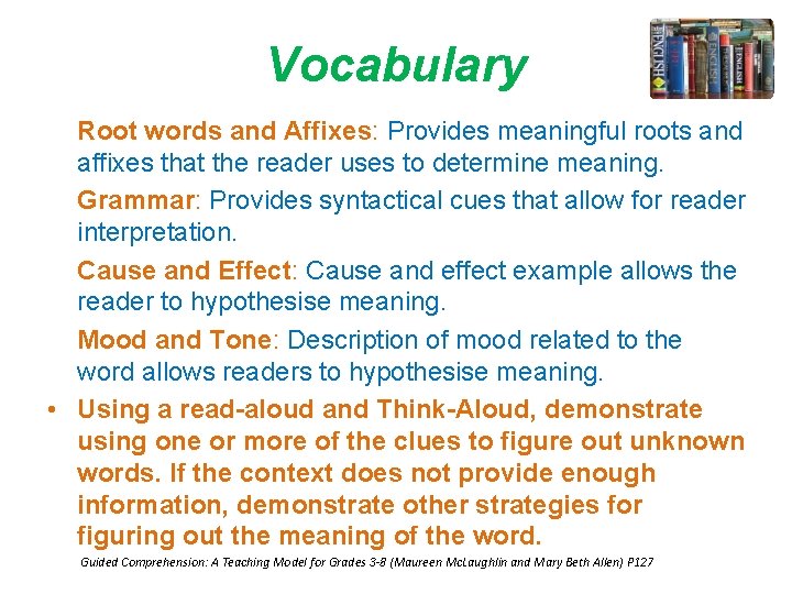Vocabulary What opportunities do the students in my