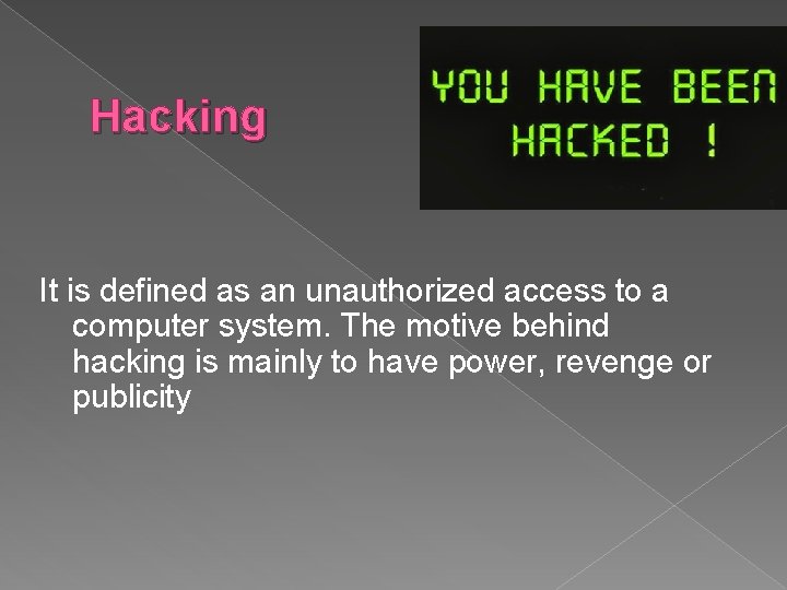 Cyber Crime and its Categories Presented by Mahiba