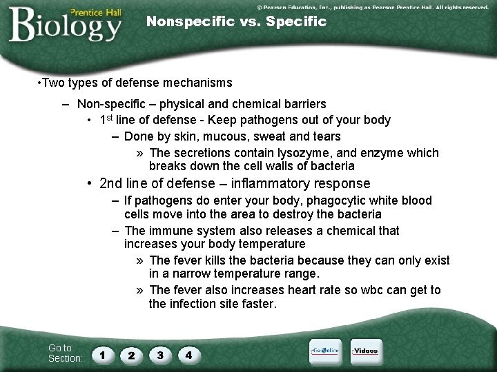 The Integumentary and Immune Systems Go to Section