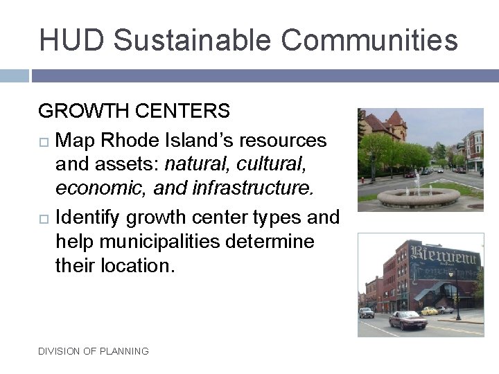 A Sustainable Rhode Island REGIONAL PLAN FOR SUSTAINABLE