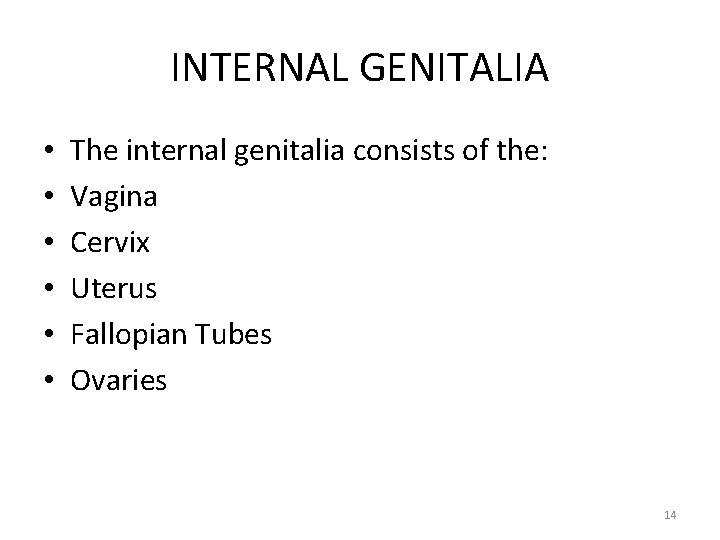 Embryology and anatomy of the female genital tract