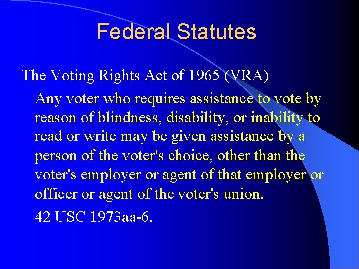 Accessible Democracy The Voting Rights of People with