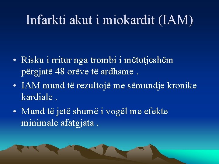 Infarkti akut i miokardit IAM Infarkti akut i