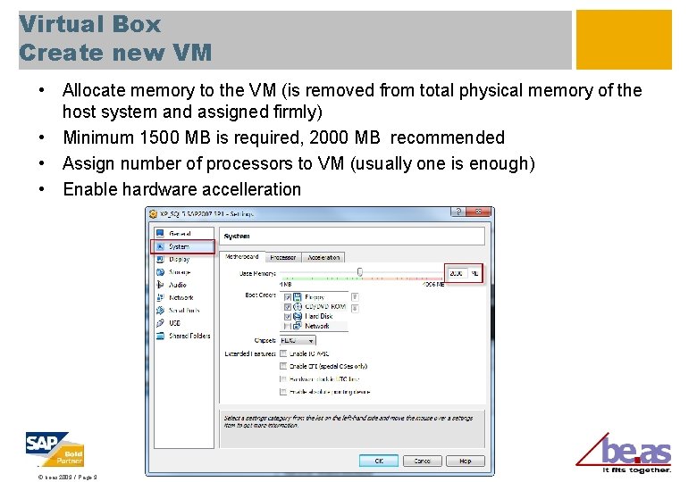 Installation of virtual box Virtual Box This documentation