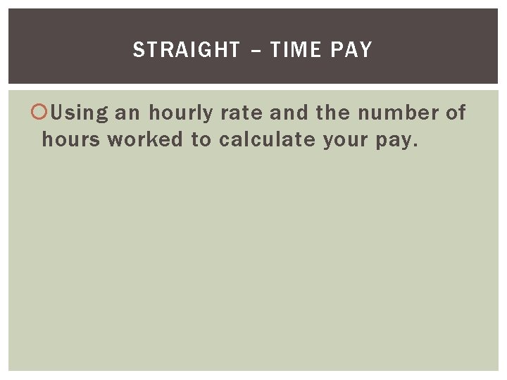 JOURNAL ENTRY Make a list of all the