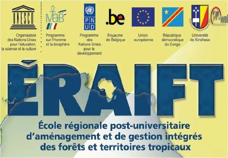 Contributions de lERAIFT la gestion durable des ressources