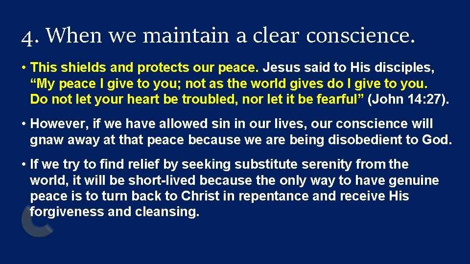 Disturbing the Peace and how to restore it
