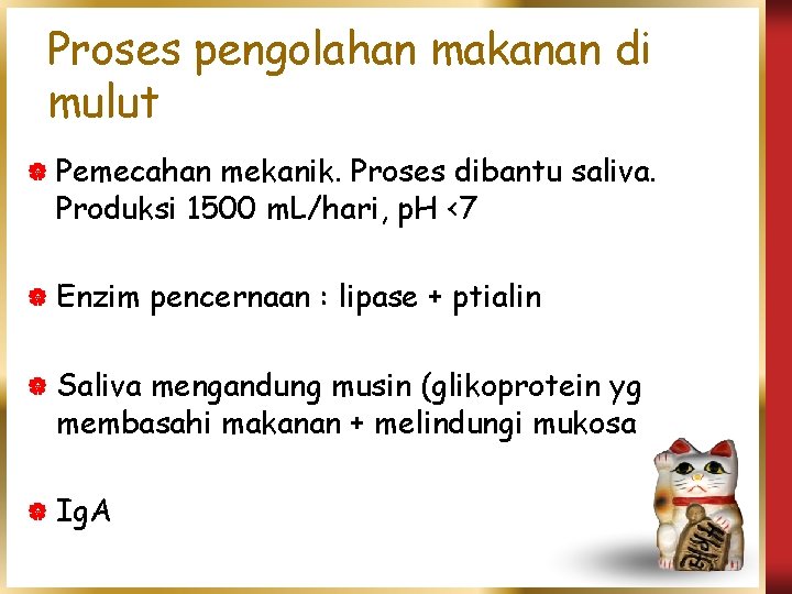 Sistem Pencernaan digestive system Bahan kuliah Anatomi fisiologi