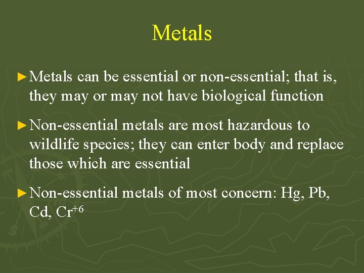 Identifying and Handling Contaminantrelated Wildlife MortalityMorbidity ...