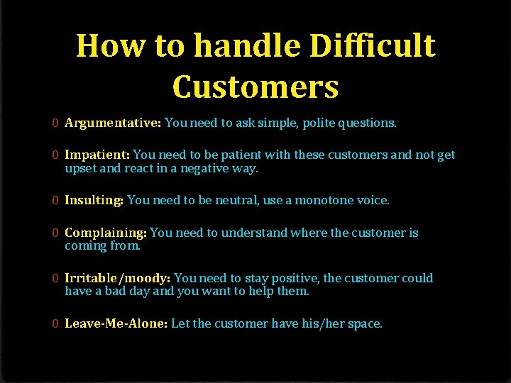 Customer Service Dialogue By Salem Ron deau My