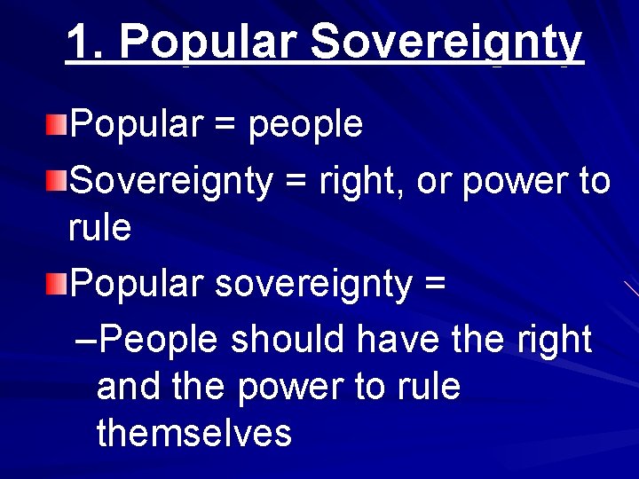 Basic Principles of the United States Constitution Goal