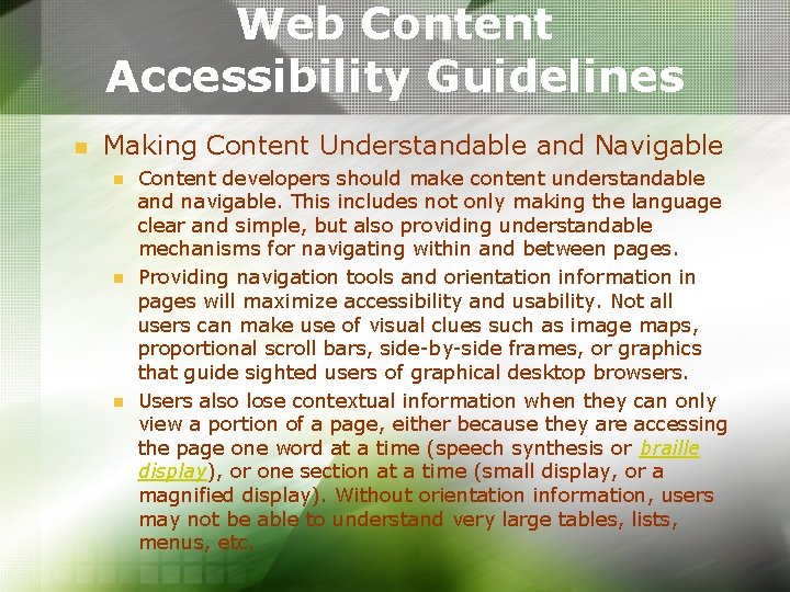 Designing a Multimedia System n n n Information