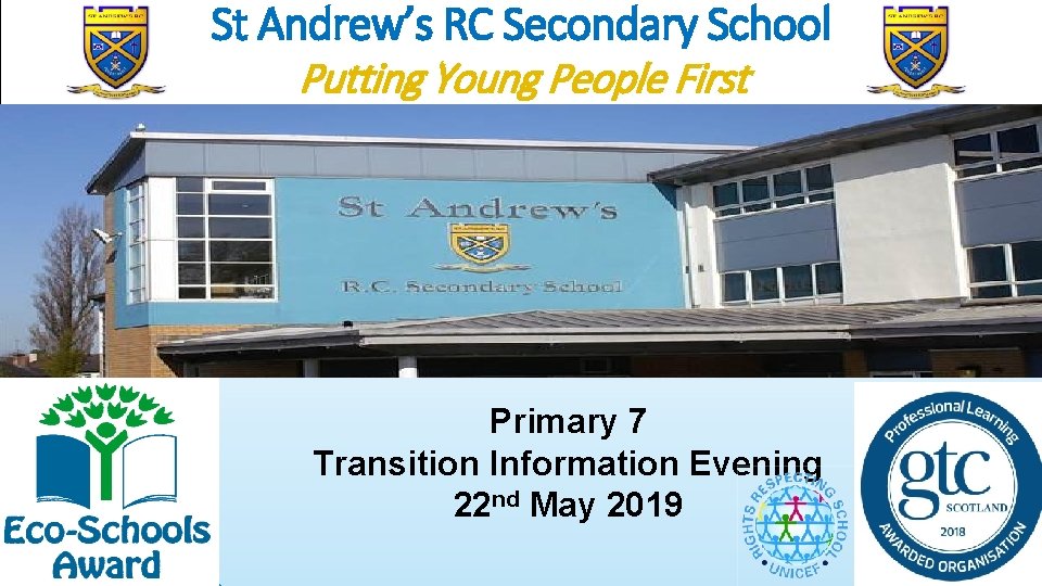 St Andrews RC Secondary School Putting Young People