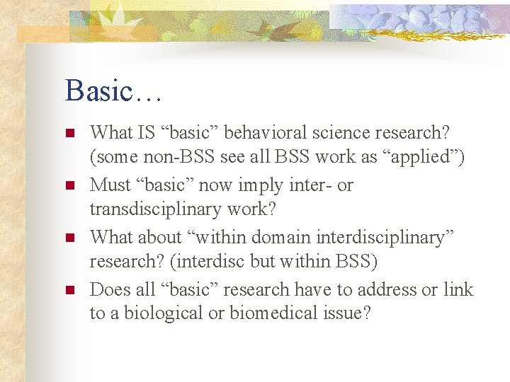 Protecting Preserving Behavioral Research at the NIH Peggy
