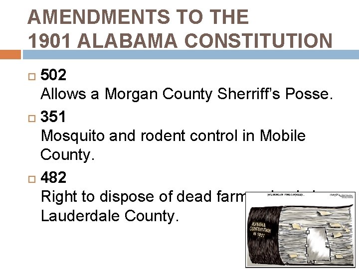 THE 1901 ALABAMA CONSTITUTION THE WORLDS LONGEST LEGAL