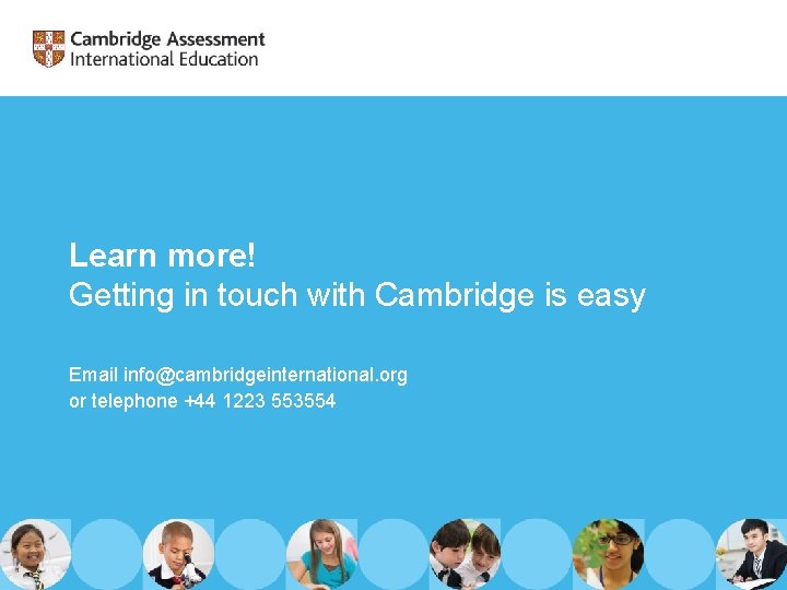 Cambridge Primary A strong foundation Presenter Name Job