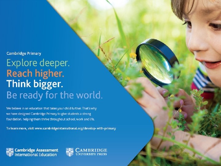 Cambridge Primary A strong foundation Presenter Name Job