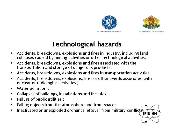 Risk Management for Large Scale Infrastructures in the