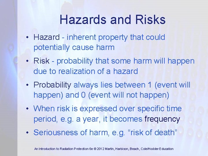 An Introduction to Radiation Protection Risk Assessment An