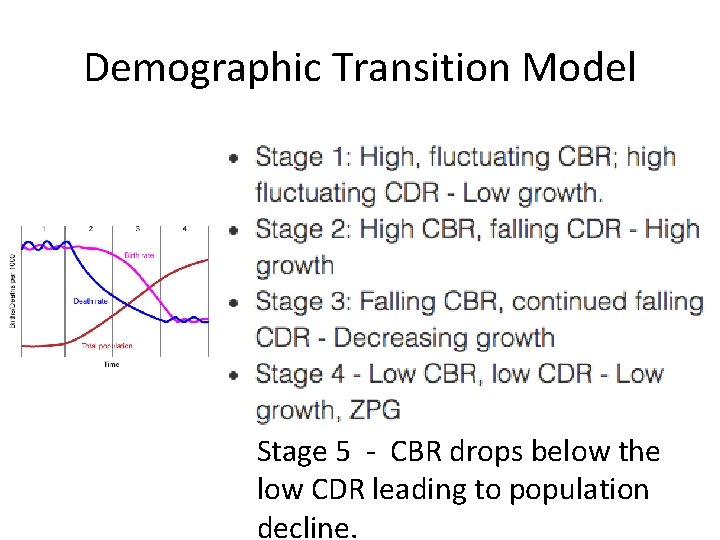 Model and Theory Review Demographic Transition Model Stage