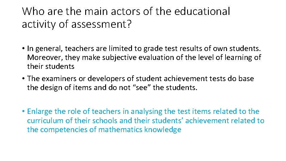 Competency in Assessment for Teacher Standards brief reflection