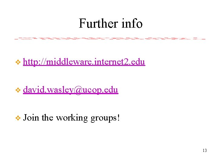 Directories and PKI Basic Components of Middleware David