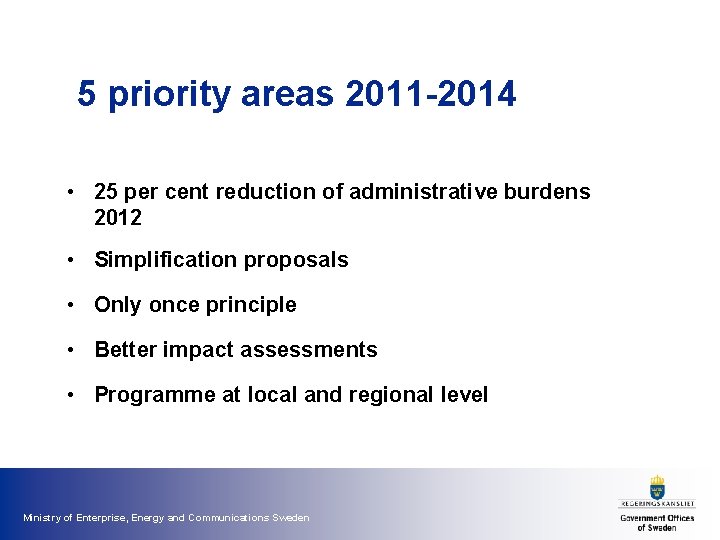 Smart Regulation in Sweden at regional and local