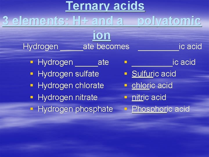 Acids and Bases What are we going to