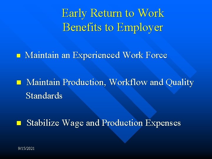 Identifying Light Duty Positions and Restricted Work Programs