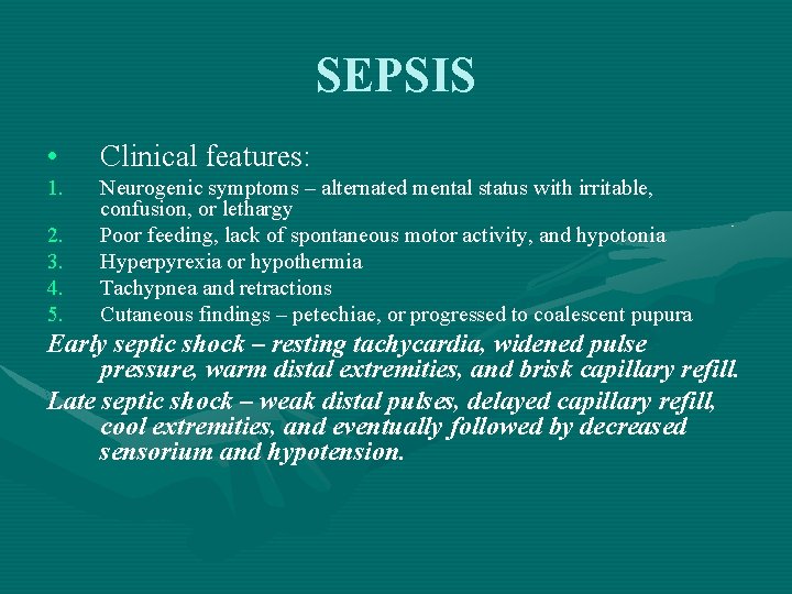 BACTEREMIA SEPSIS AND MENINGITIS IN CHILDREN BACTEREMIA AND
