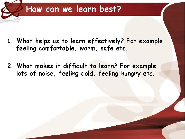 1 To understand our personal rights and responsibilities