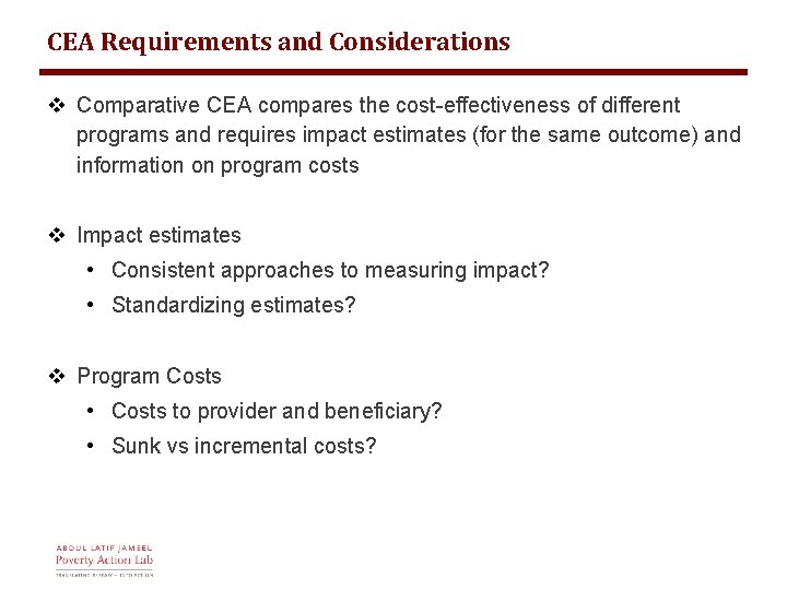 An Introduction to CostEffectiveness Analysis AN OVERVIEW OF
