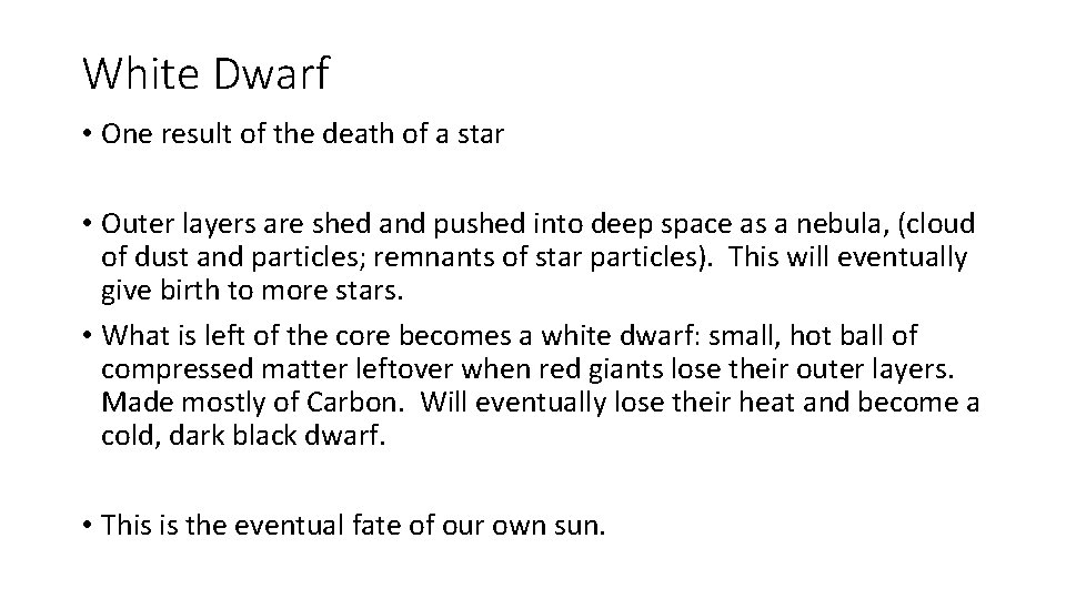 Supernova largest explosions in space Main Sequence When
