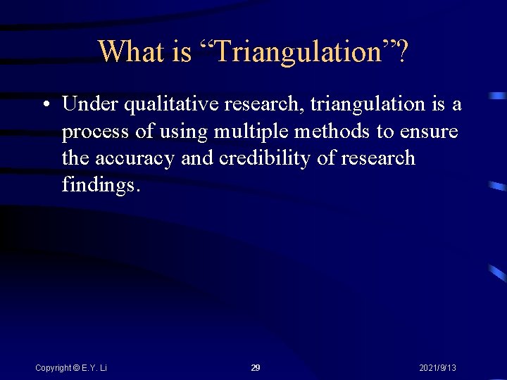 Knowing Your Research Contributions Eldon Y Li Chair