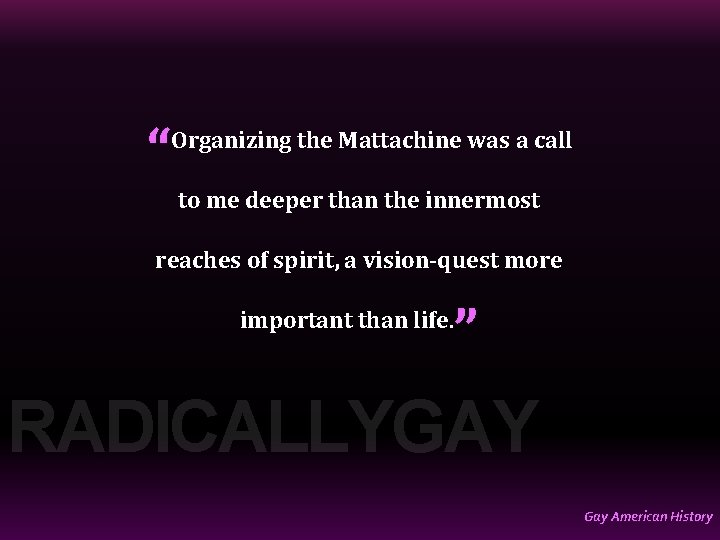 questions posed by Harry to founding members of