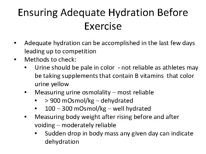 Chapter 9 Water Requirement and Fluid Balance Lecture