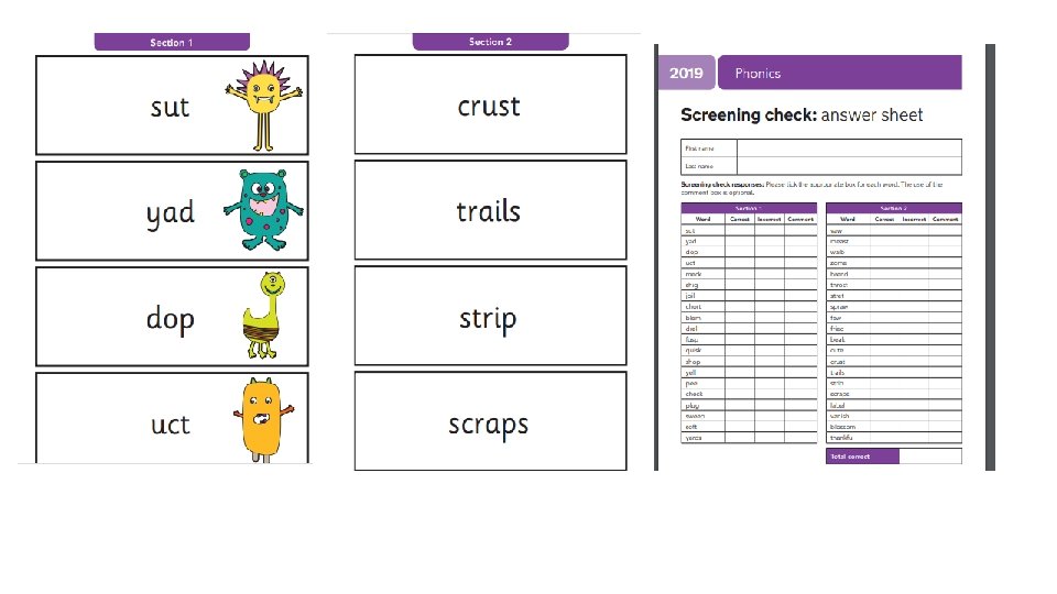 Year One Phonics Screening Check Information for Parents