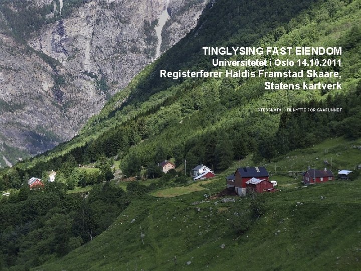 Tinglysing Fast Eiendom Universitetet I Oslo 14 10