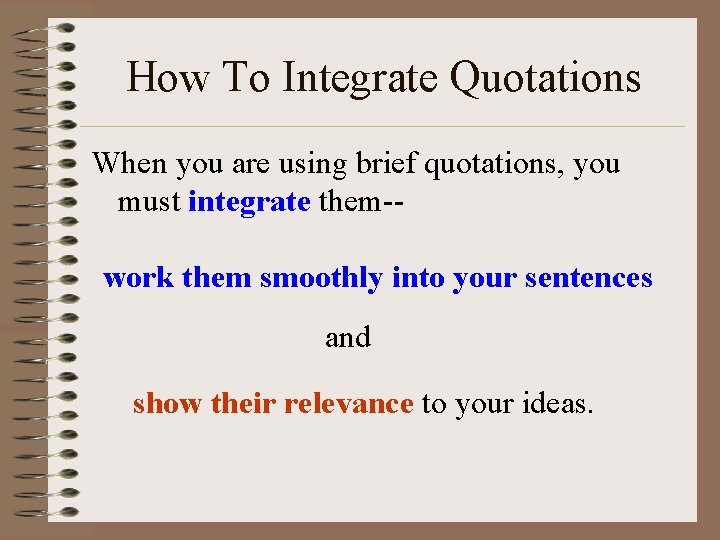 Writing Incorporating Quotes Effectively Punctuation Is Important To