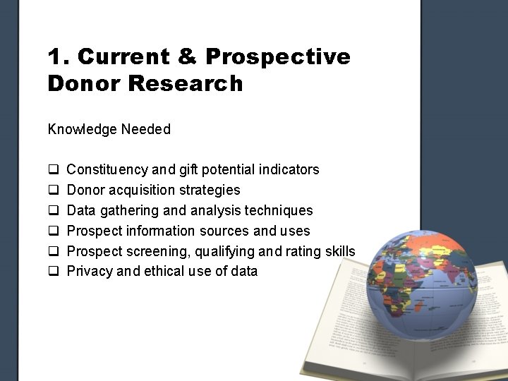 The Fundamentals of Fundraising Being a world class