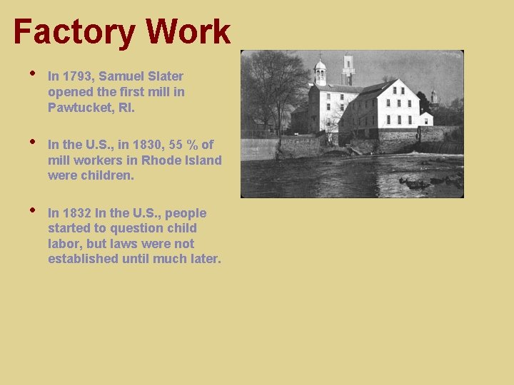 Child Labor Farming in the West Families began