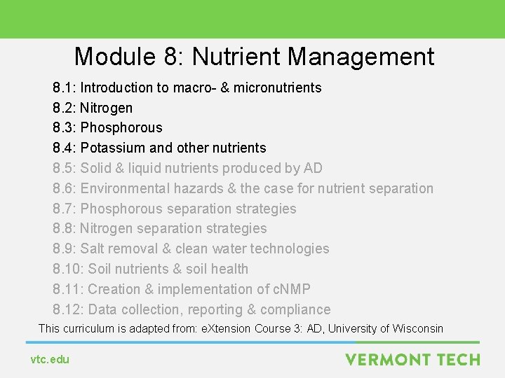 Module 8 Nutrient Management 8 1 Introduction to