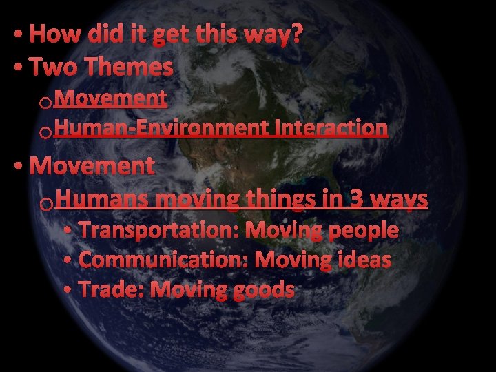 5 Themes of Geography Utah History What is