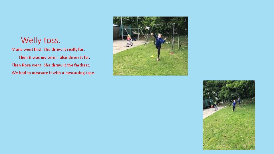 Sports day By Danny Mc Mullan INSTRUCTIONS FOR