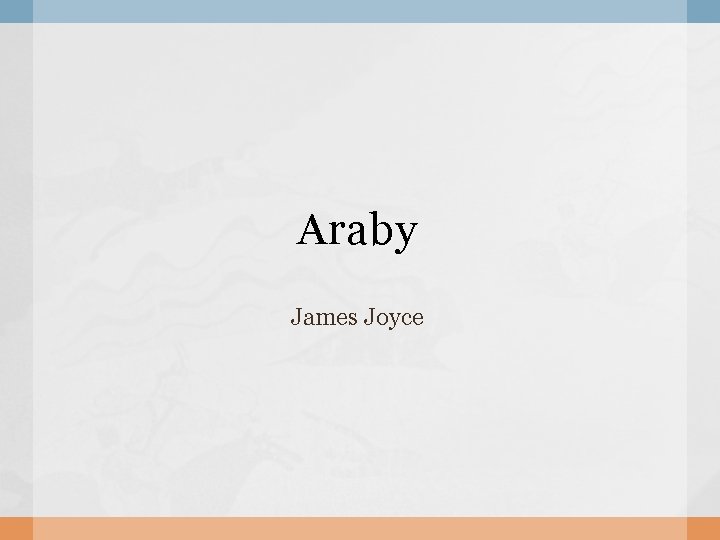 Araby James Joyce Setting Dublin North Richmond Street