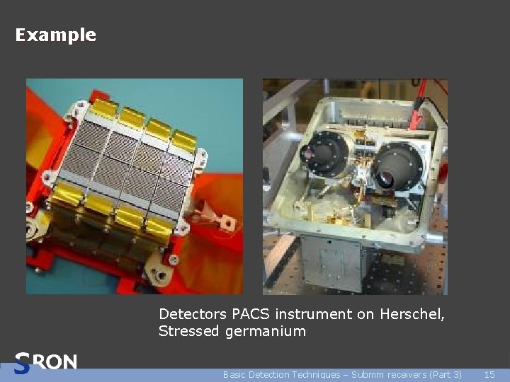 Basic Detection Techniques Frontend Detectors for the Submm
