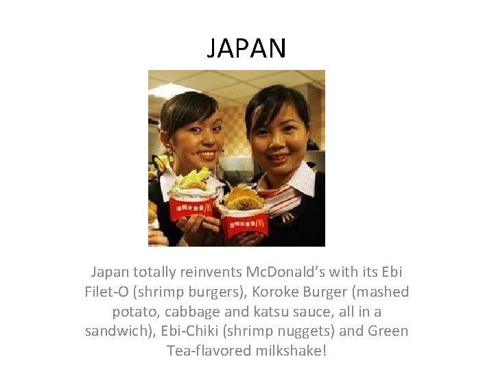 MCDonalds DIFFUSION HISTORY OF THE HAMBURGER Innovation New