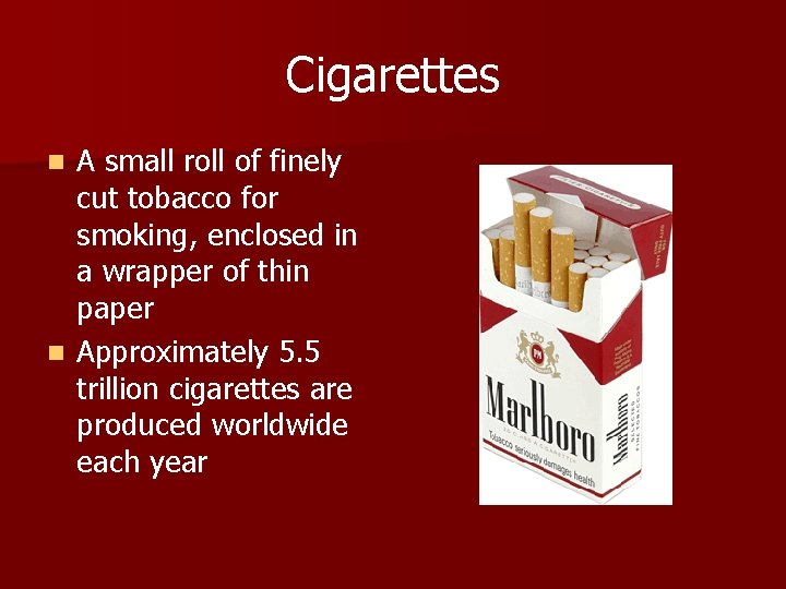 Demystifying Tobacco By Kaylee Isabella Krystal Topics n