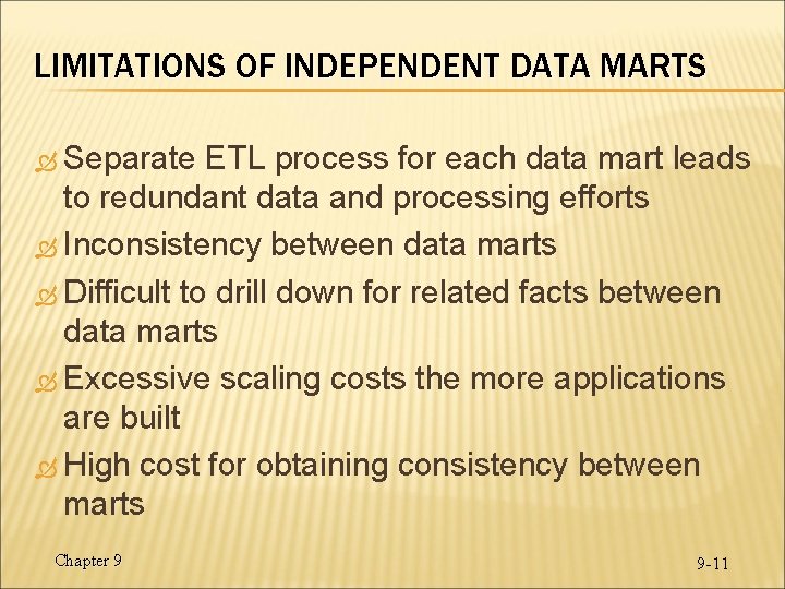 CHAPTER 9 DATA WAREHOUSING Modern Database Management 12